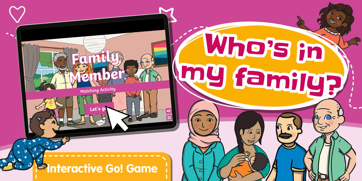 Family Member Matching Activity - Prep/Year 1 HASS
