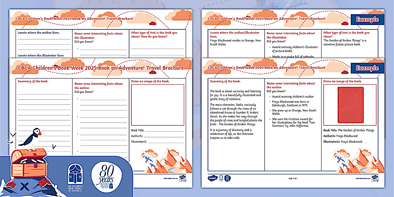 CBCA Book Week 2025 Travel Brochure Activity - Events