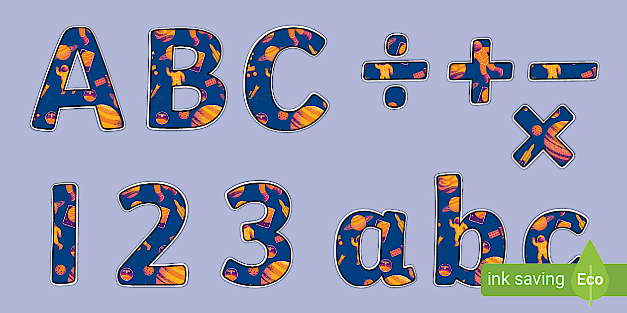 Space Display Lettering (Teacher-Made) - Twinkl
