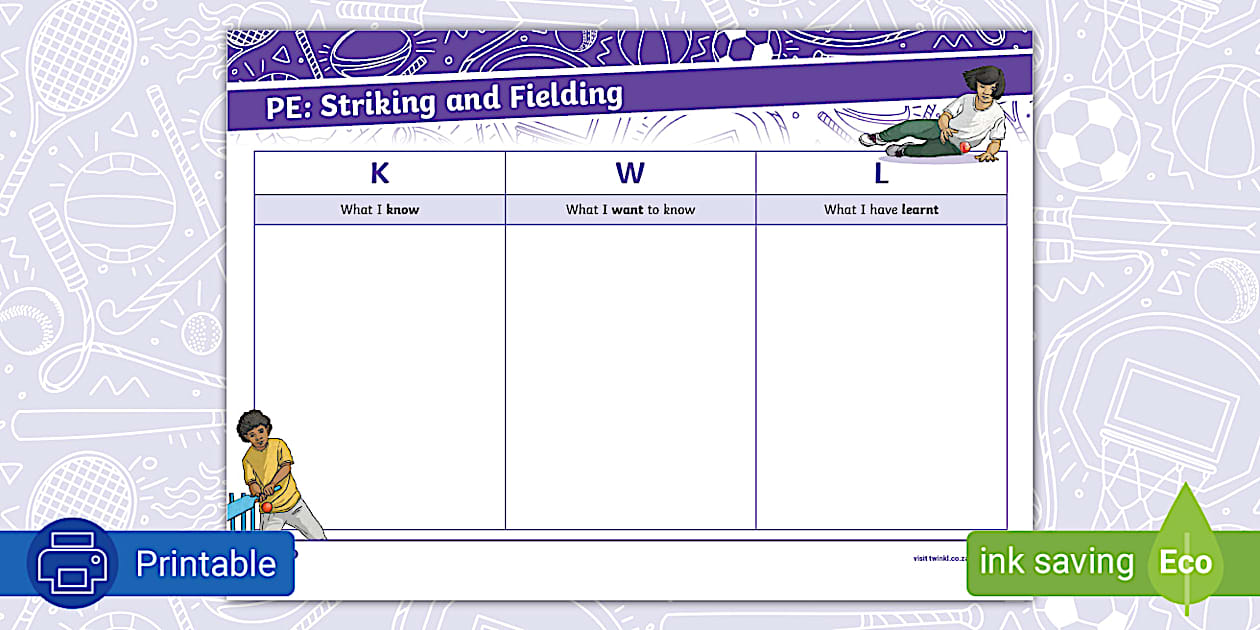 Grade 6 Physical Education Striking Fielding Assessment Grid