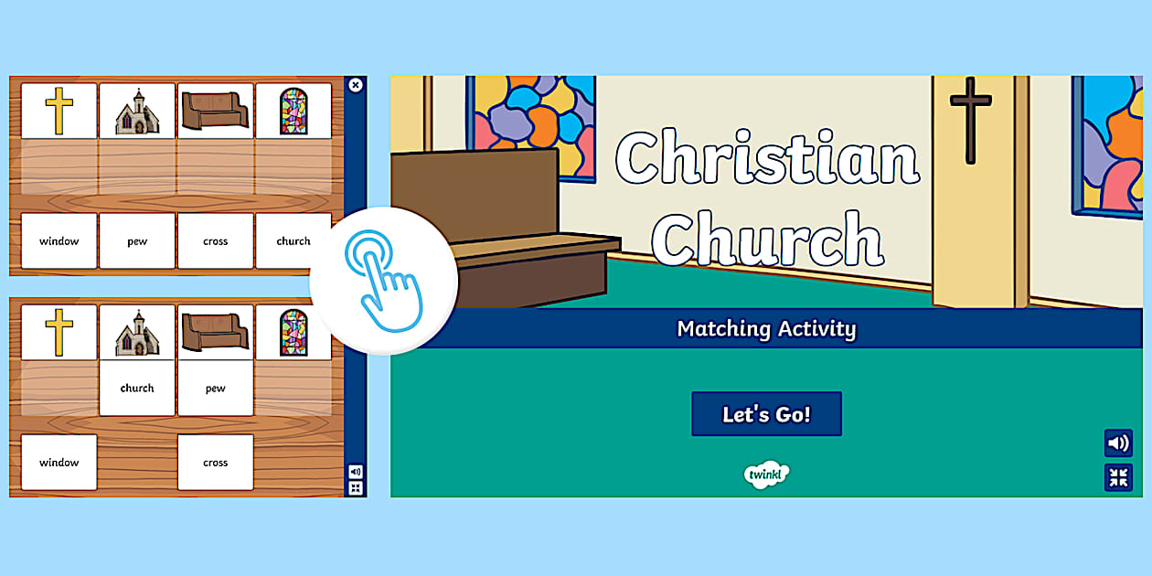 Interactive Christian Church Matching Activity | Twinkl Go!