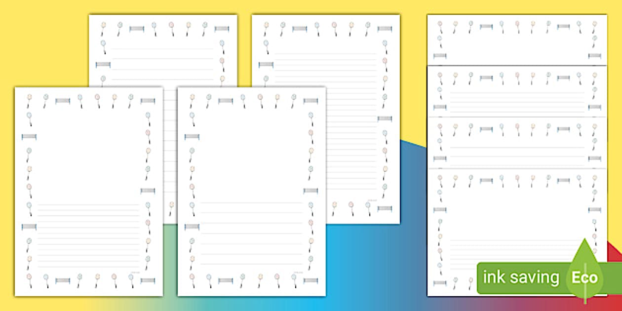Editable Badminton Page Borders (teacher made) - Twinkl