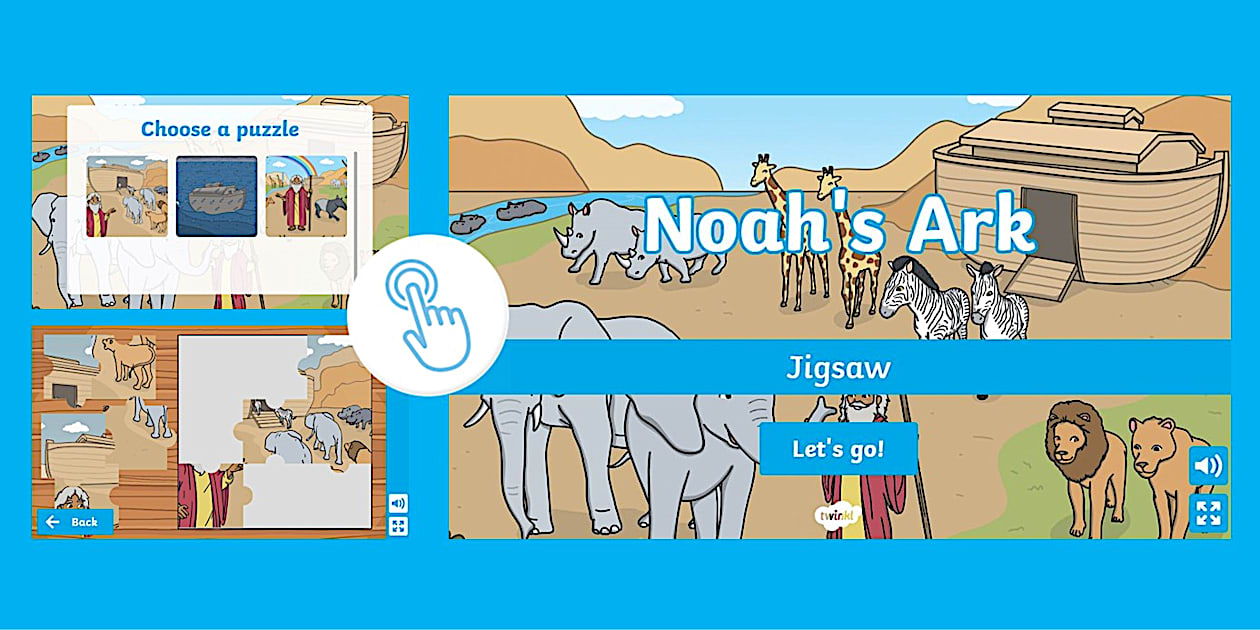 Noah's Ark Interactive Jigsaw (teacher made) - Twinkl