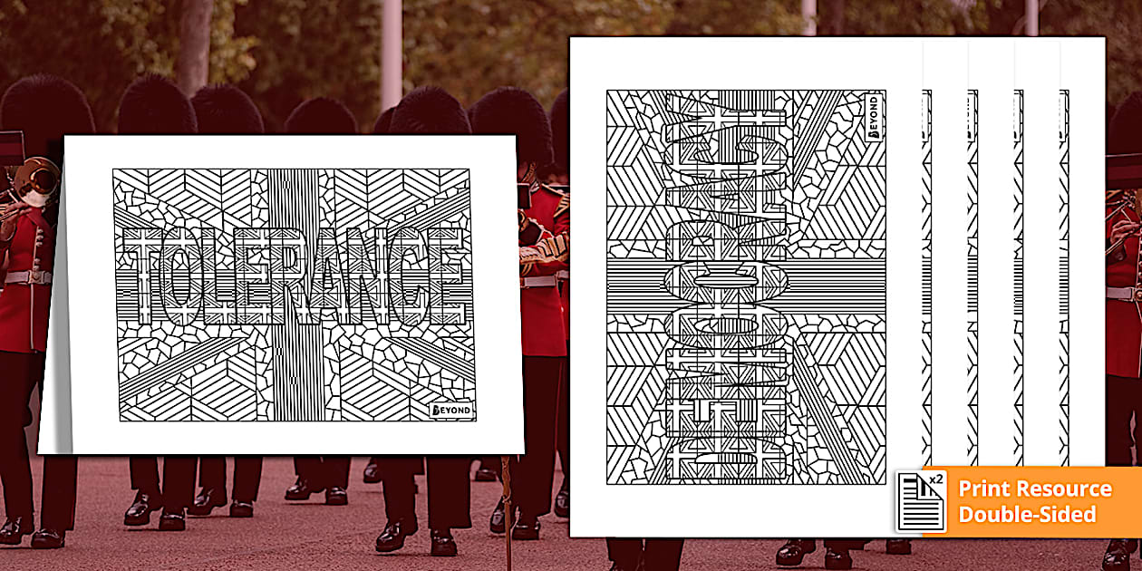 Coronation Day: British Values Colouring Cards | Beyond Events