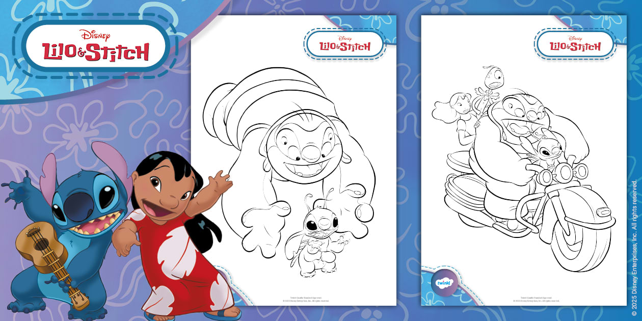 Lilo & Stitch: Jumba Colouring Pages (teacher made) - Twinkl