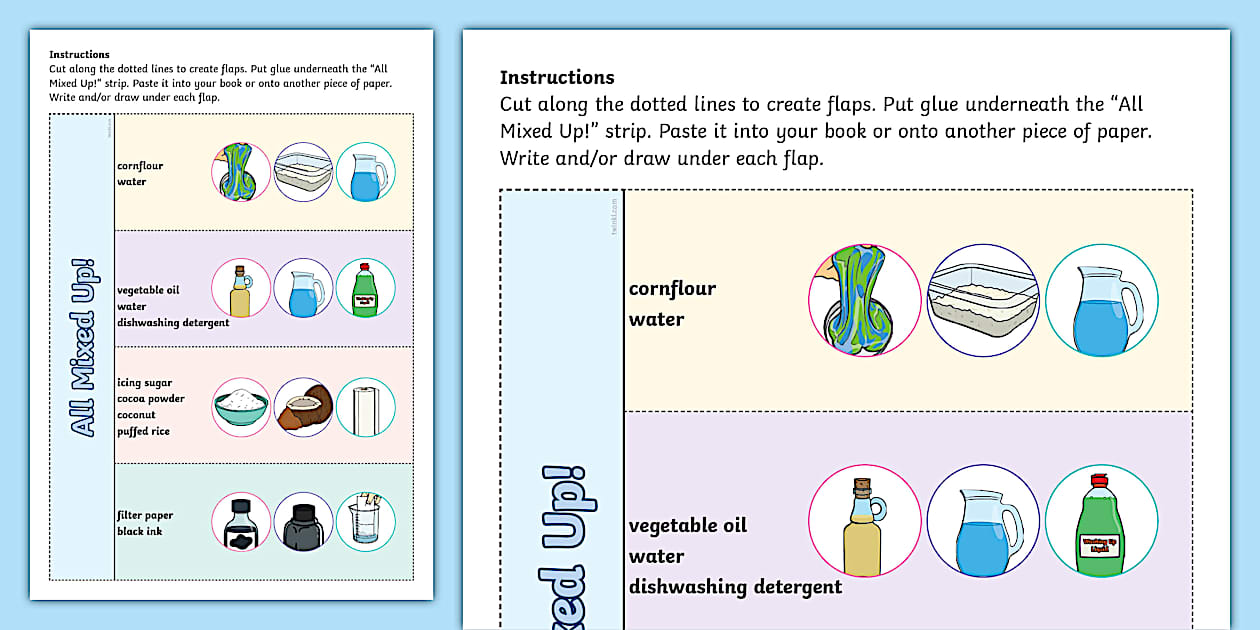 All Mixed Up Writing Flaps (teacher made) - Twinkl
