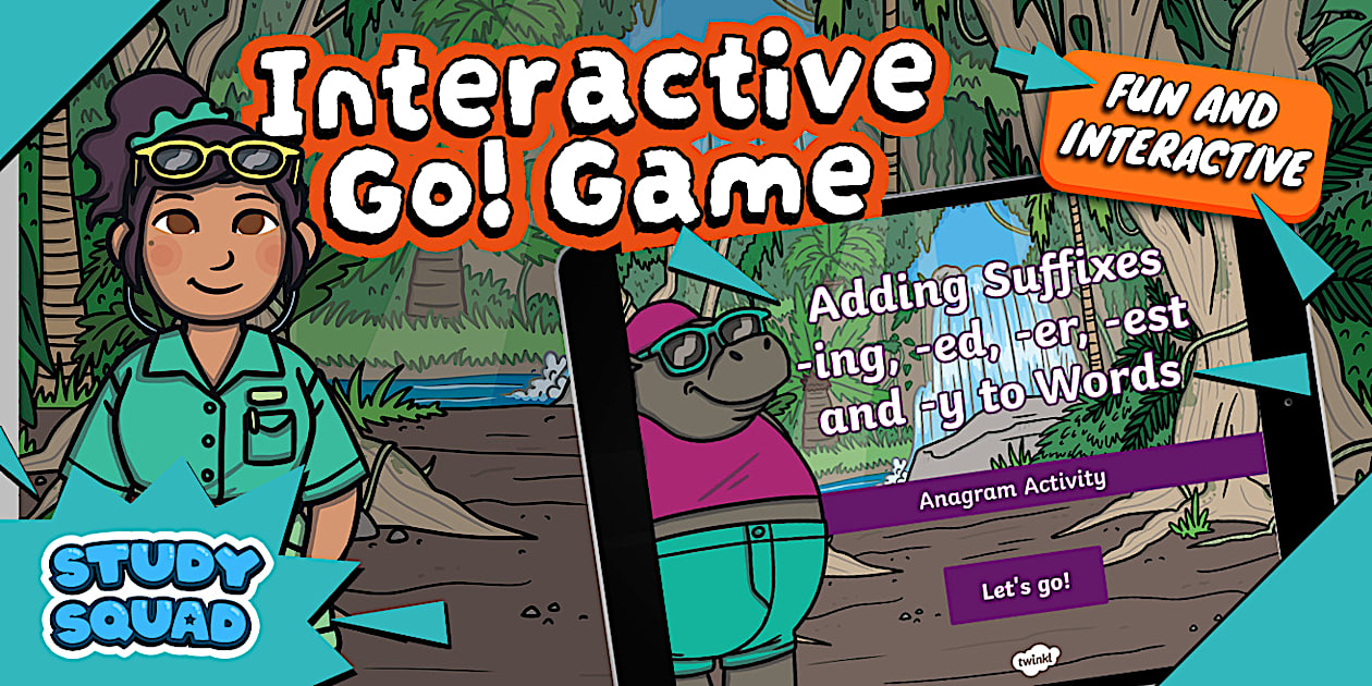 Adding Suffixes KS1 English Anagram Game