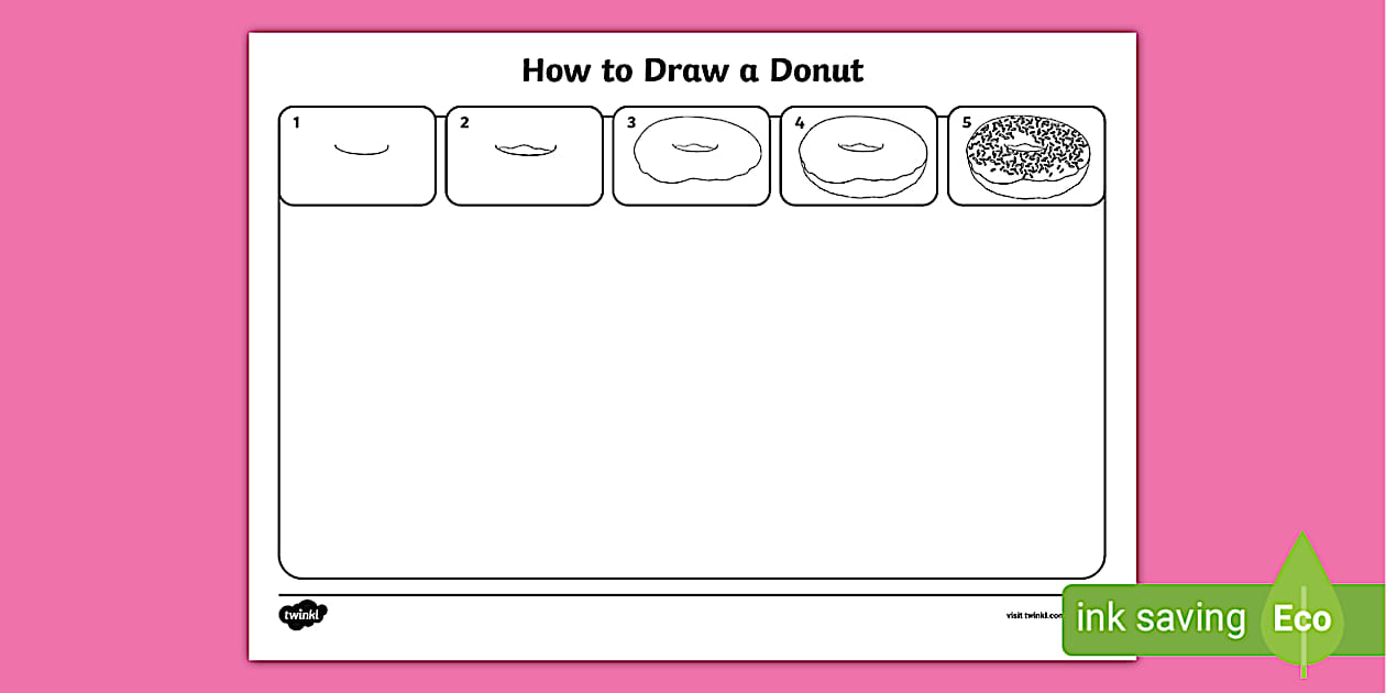 How to Draw a Donut | Twinkl | Drawing and Art | KS1