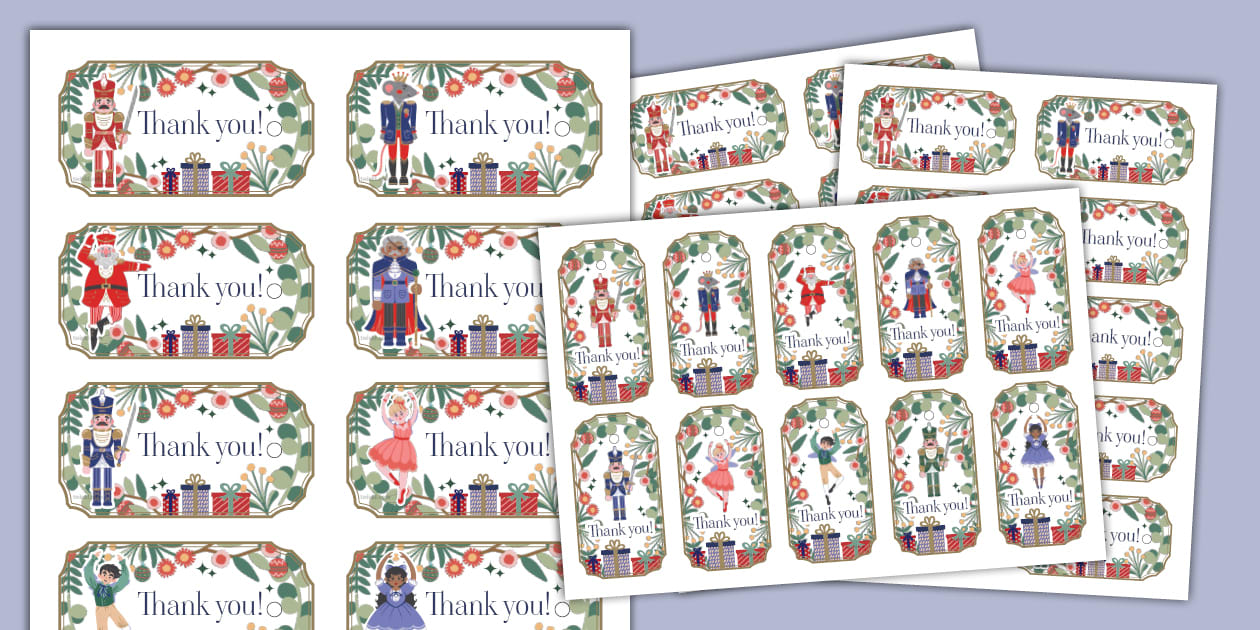 Christmas Thank You Gift Tags (teacher made) - Twinkl