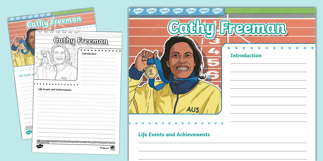 Cathy Freeman Biography Template