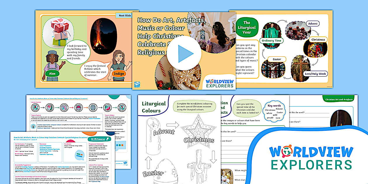 RE: Christianity in Art: KS1 Lesson Pack 4 (teacher made)