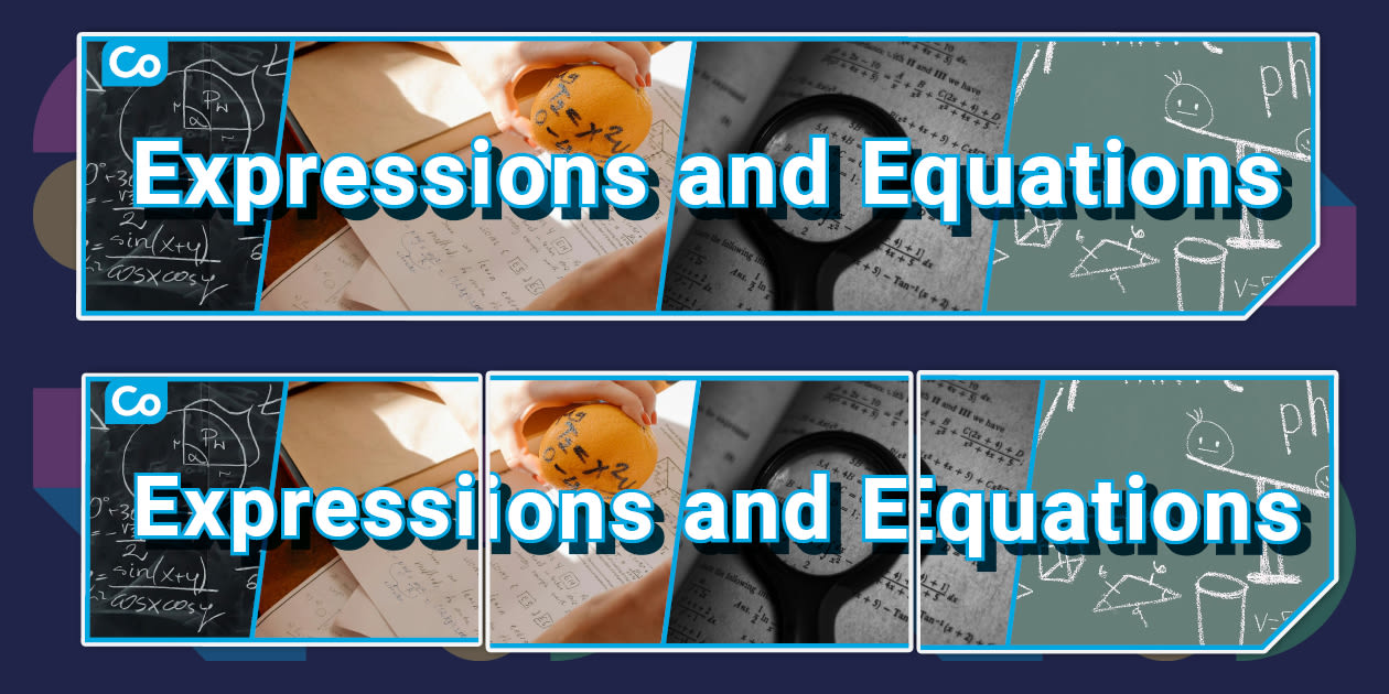 Expressions and Equations Display Banner (teacher made)