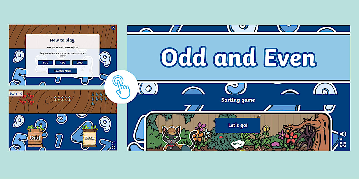 👉 Odd and Even EYFS Maths Sorting Game - Twinkl