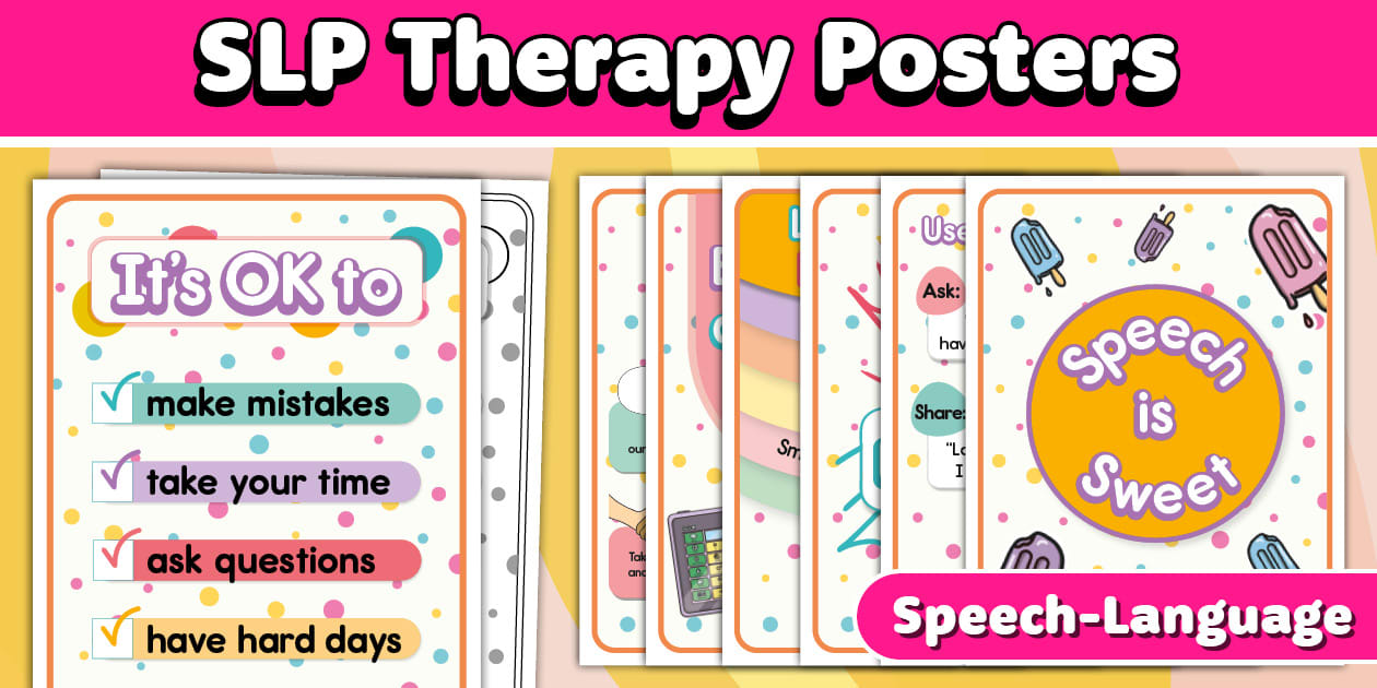 SLP Therapy Posters
