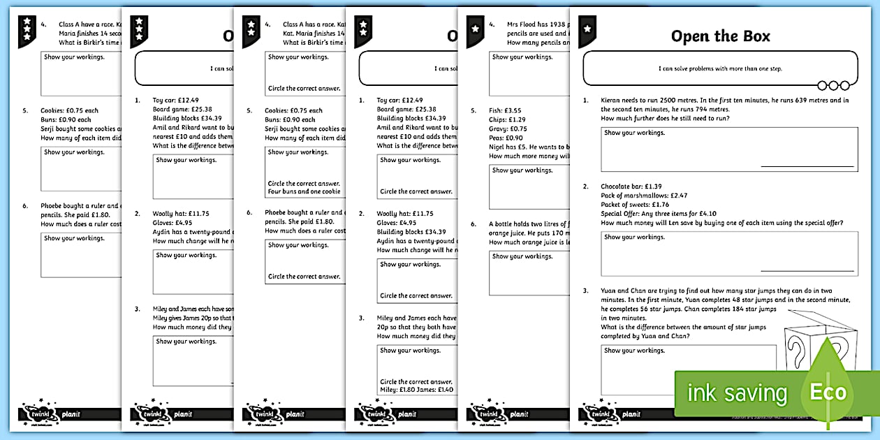 KS2 Addition and Subtraction Word Problems - Maths Resources