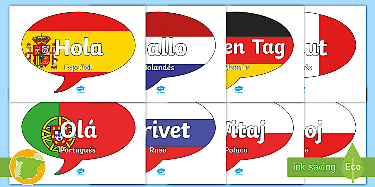 Imágenes de exposición: Hola en diferentes idiomas