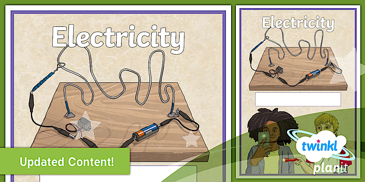 Black and White Science: Electricity: Year 4 Unit Book Cover