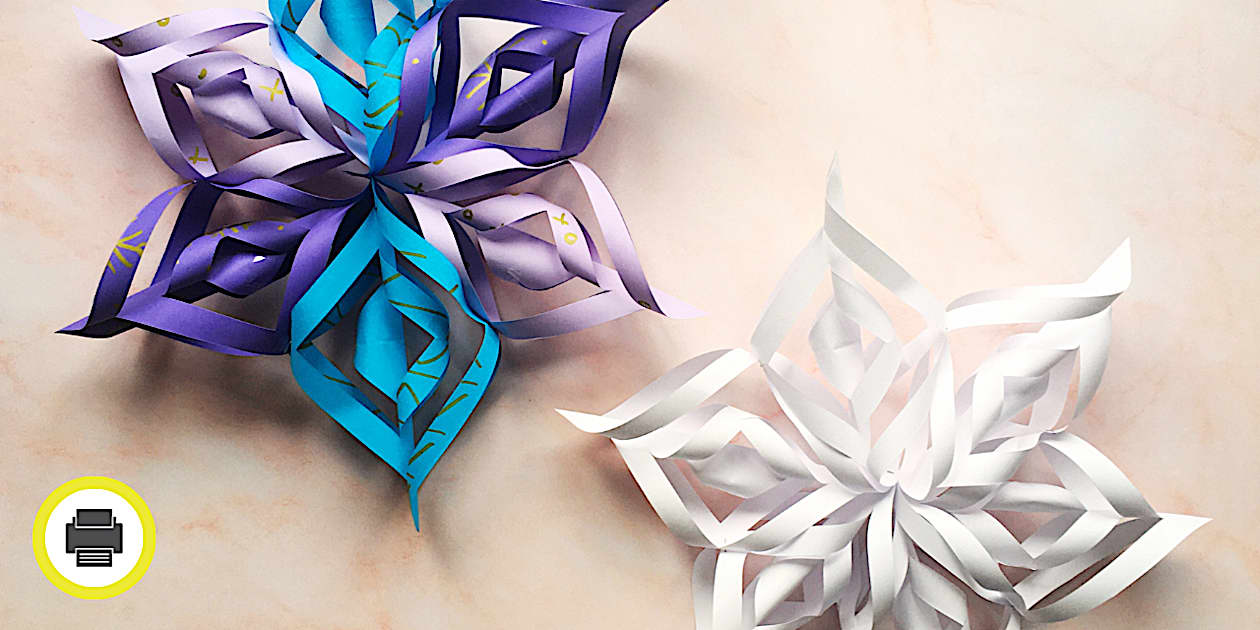 Paper Snowflake DIY Christmas Decoration Craft Instruction