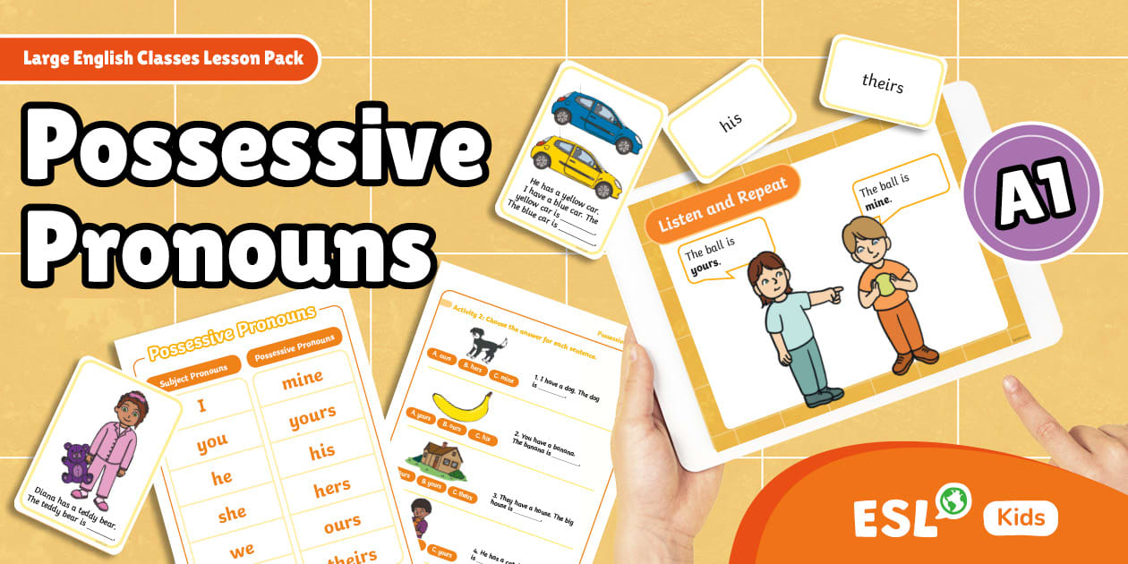Large English Classes Lesson Pack: Possessive Pronouns