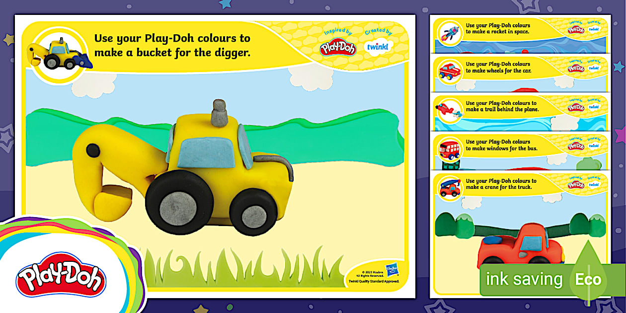 FREE! - Play-Doh: Transport Mats (teacher made) - Twinkl