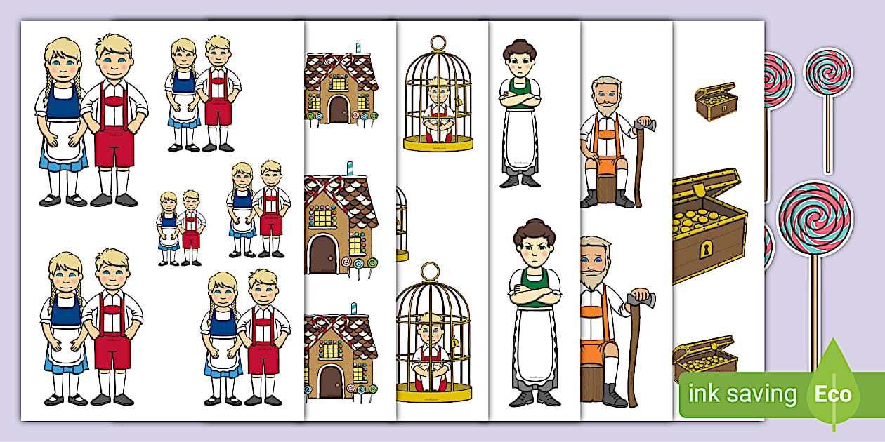 Hansel and Gretel Size Ordering (Teacher-Made) - Twinkl