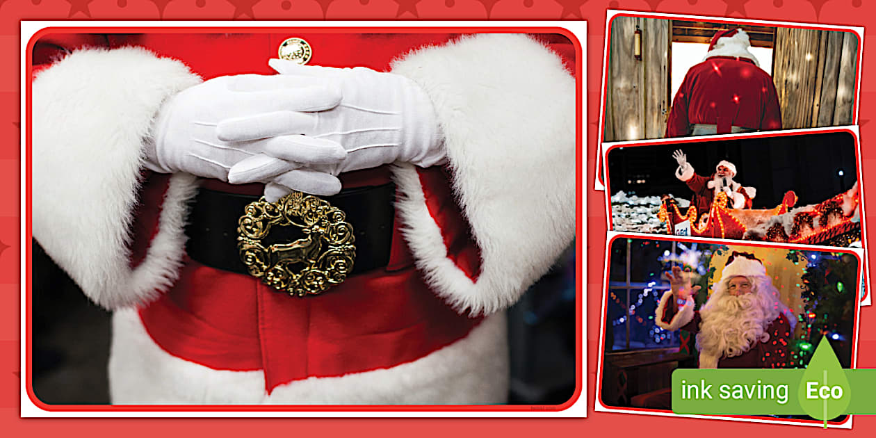 Santa Display Photo Pack (Teacher-Made) - Twinkl
