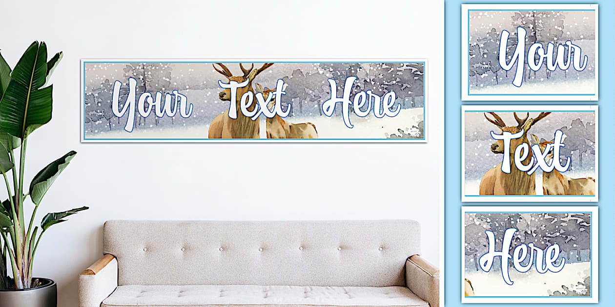 Winter Wonderland Editable Banner | Twinkl Party - Twinkl