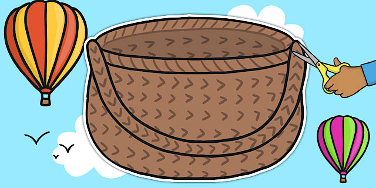Large Basket Cut-Outs (teacher made) - Twinkl