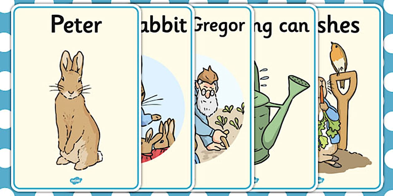 The Tale of Peter Rabbit Characters Display Posters - Twinkl
