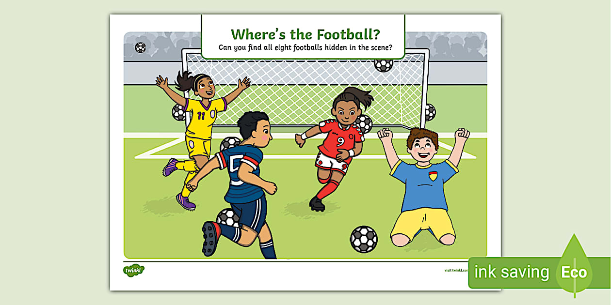 Wheres the Football? I Spy Activity (teacher made) - Twinkl