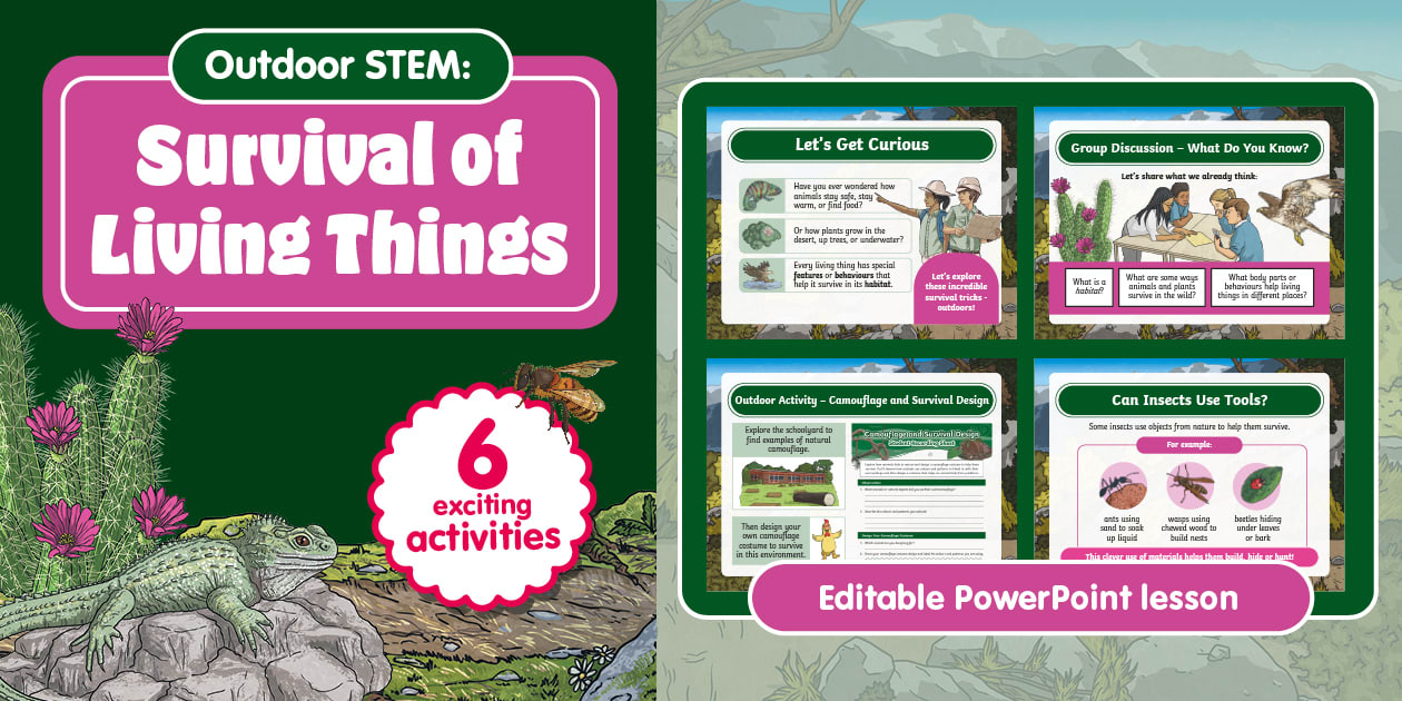 Outdoor STEM: Survival of Living Things PowerPoint