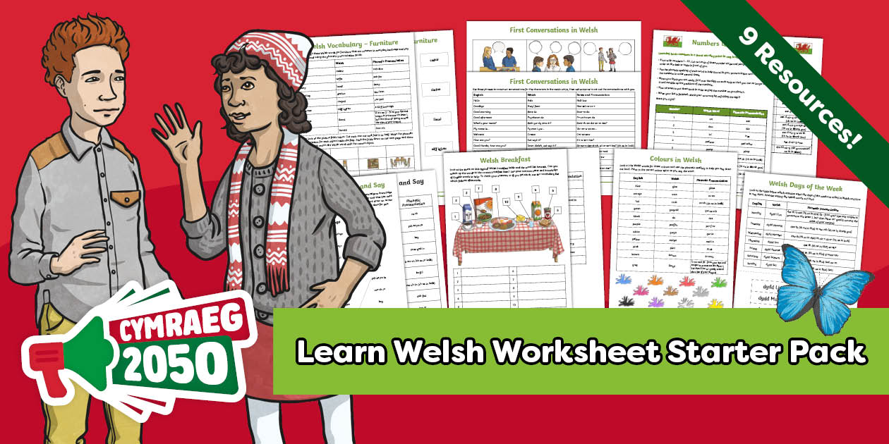 Learn Welsh Worksheet Starter Pack