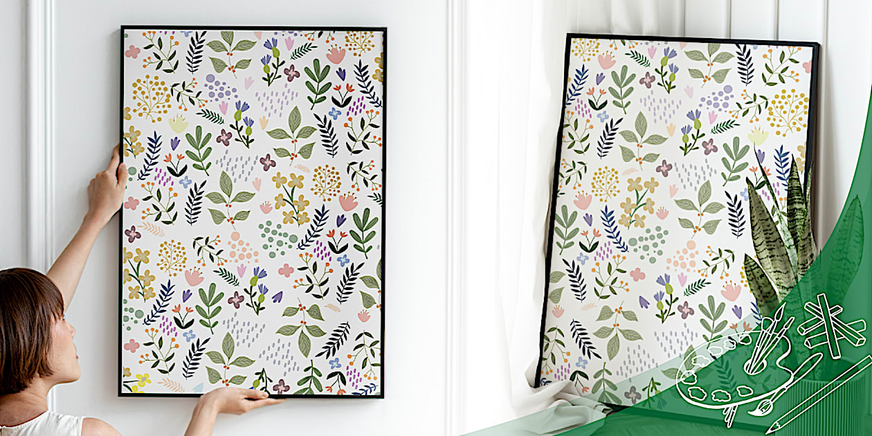 Spring Flower Pattern Poster | Twinkl Art Gallery - Twinkl