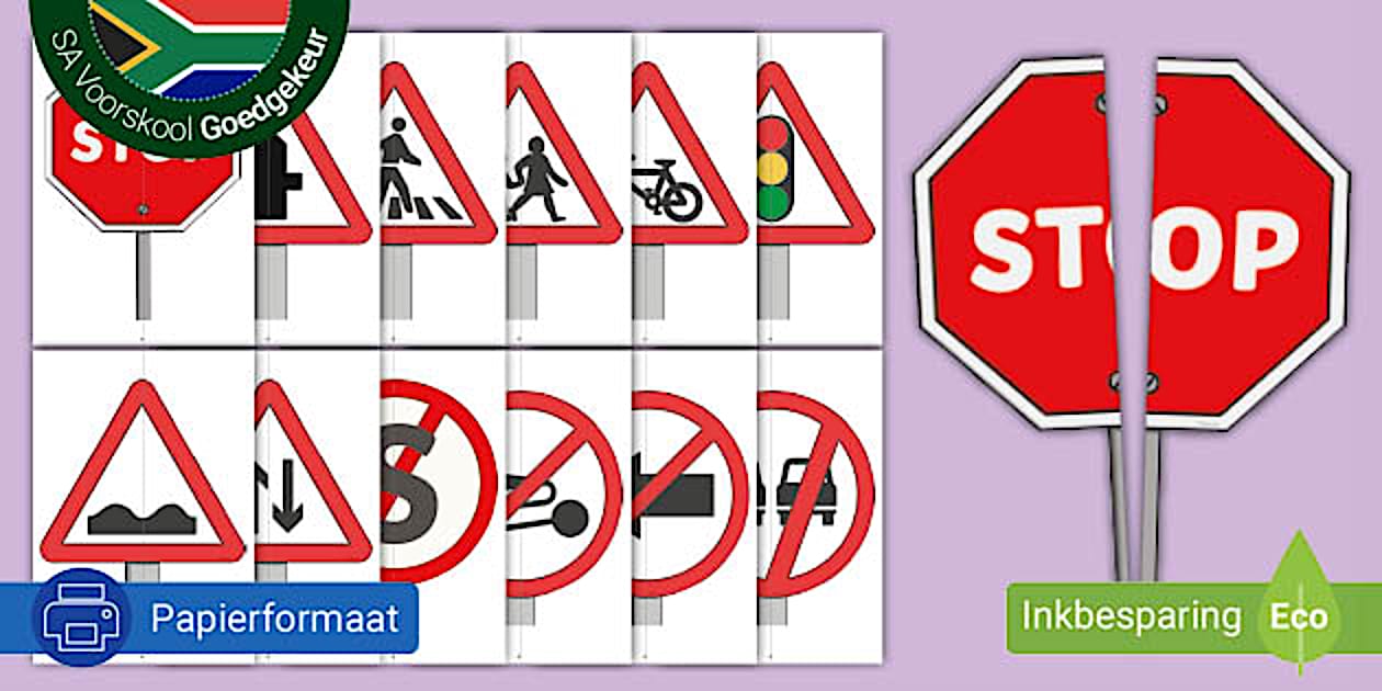 Padtekens: Pas die Helftes Aktiwiteit (teacher made)