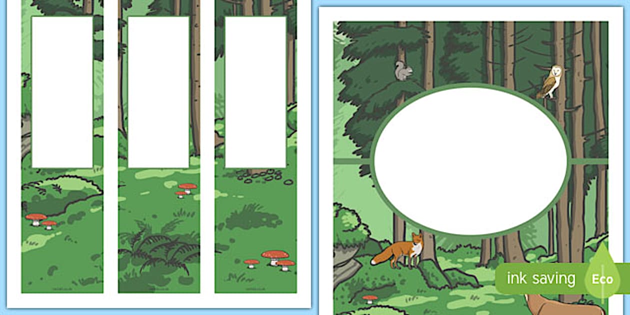 Editable Woodland Creature Binder Cover (teacher made)