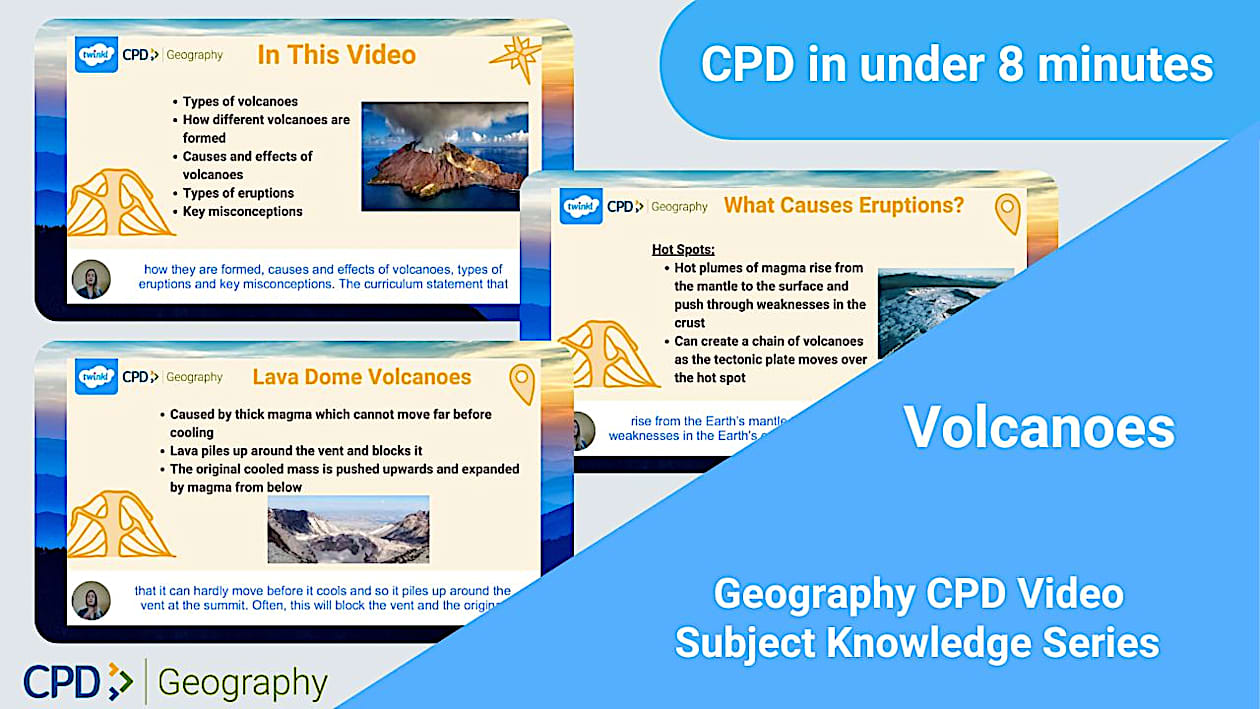 Physical Geography Volcanoes CPD (teacher made) - Twinkl