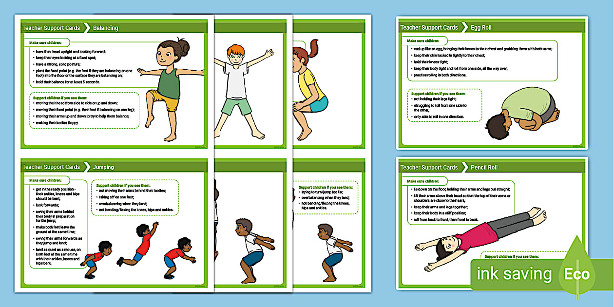 Reception PE (EYFS) I Support Cards I Jumping Jacks - Twinkl