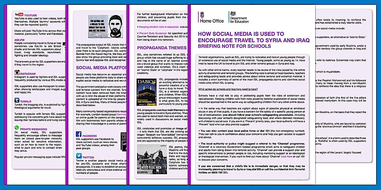 How Social Media Is Used To Encourage Travel To Syria And Iraq Briefing ...