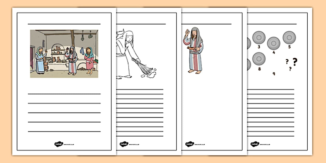 The Lost Coin Writing Frames (teacher made) - Twinkl