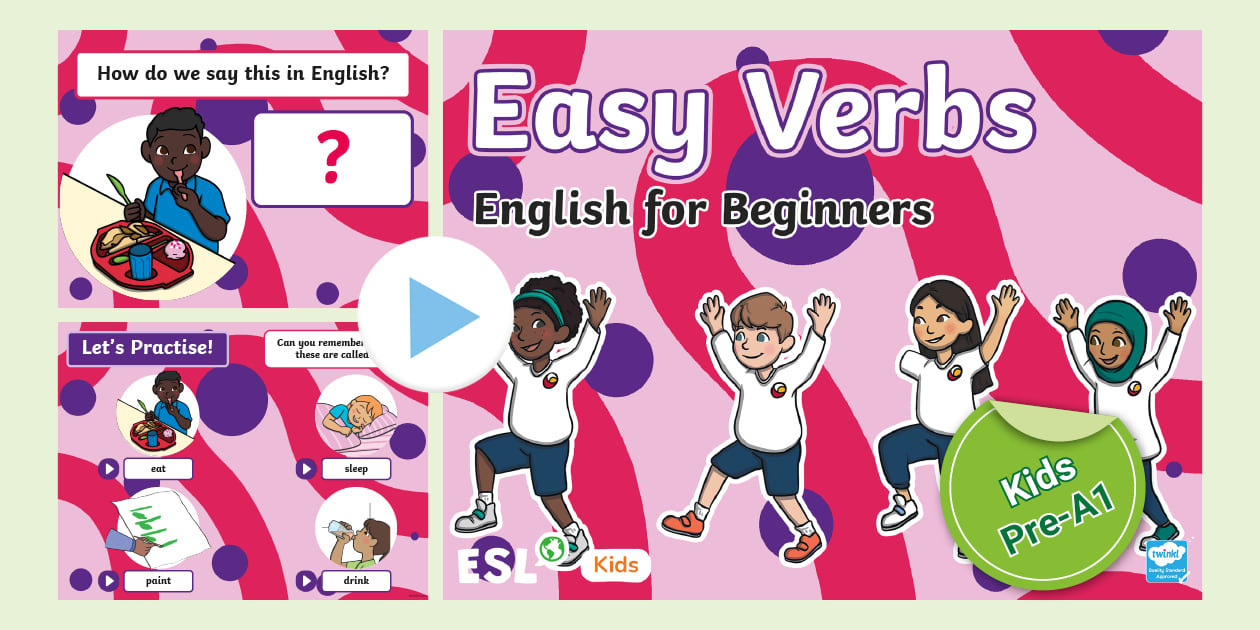 Basic Verbs for Kids by Twinkl (Teacher-Made) - Twinkl