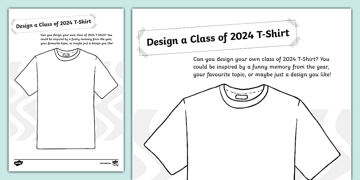 Printable cut out t-shirt template for EYLF classes │Twinkl