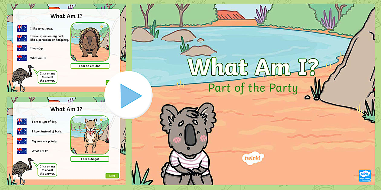 Australian Animals - What Am I? Game (teacher made) - Twinkl