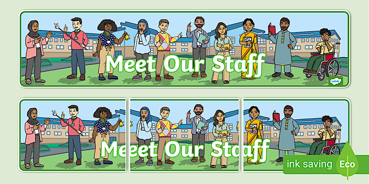 Meet Our Staff Display Banner (teacher made) - Twinkl