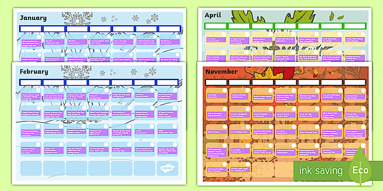 Daily Activity Planner Activity Pack (teacher made) - Twinkl