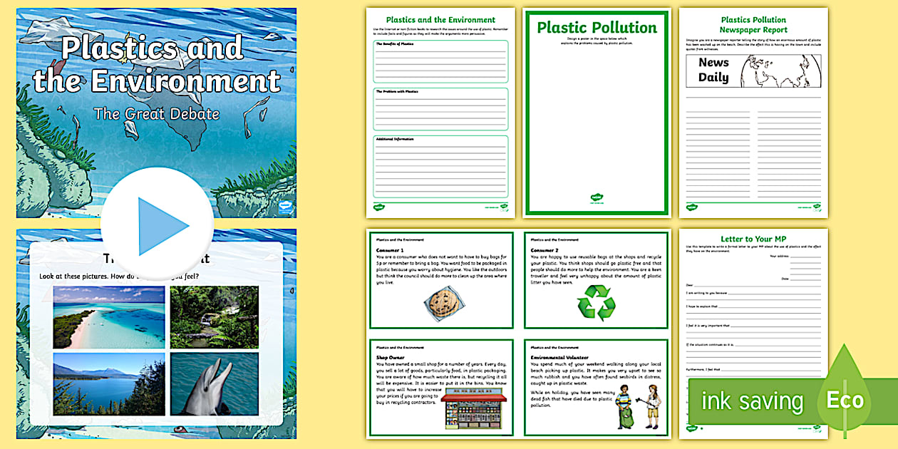 Plastics and the Environment: The Great Debate Activity Pack