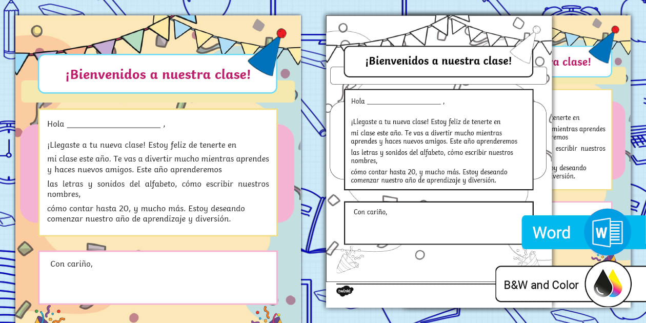 Hoja de actividad: mensaje de vuelta al cole - Twinkl