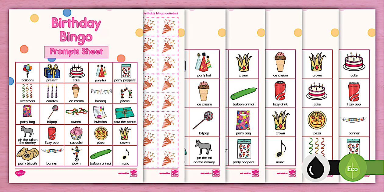 Birthday Bingo Game Printable (teacher made) - Twinkl