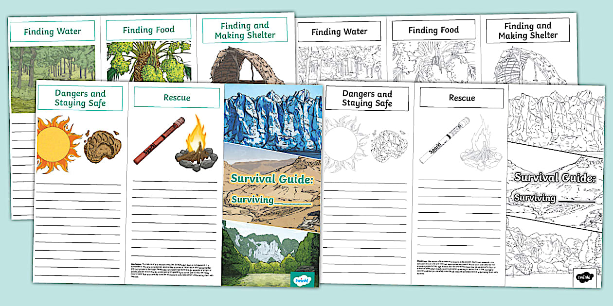 Survival Guide Leaflet Template (teacher made) - Twinkl