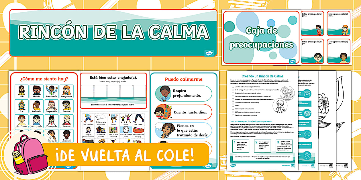 Pack: Rincón de la calma | Twinkl (Hecho por educadores) Pack: Rincón de la calma | Twinkl (Hecho por educadores)
