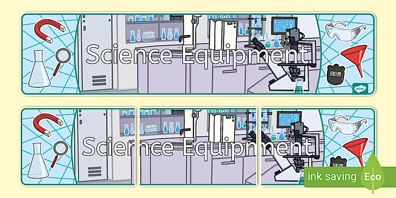 Science Equipment Display Banner (teacher made) - Twinkl